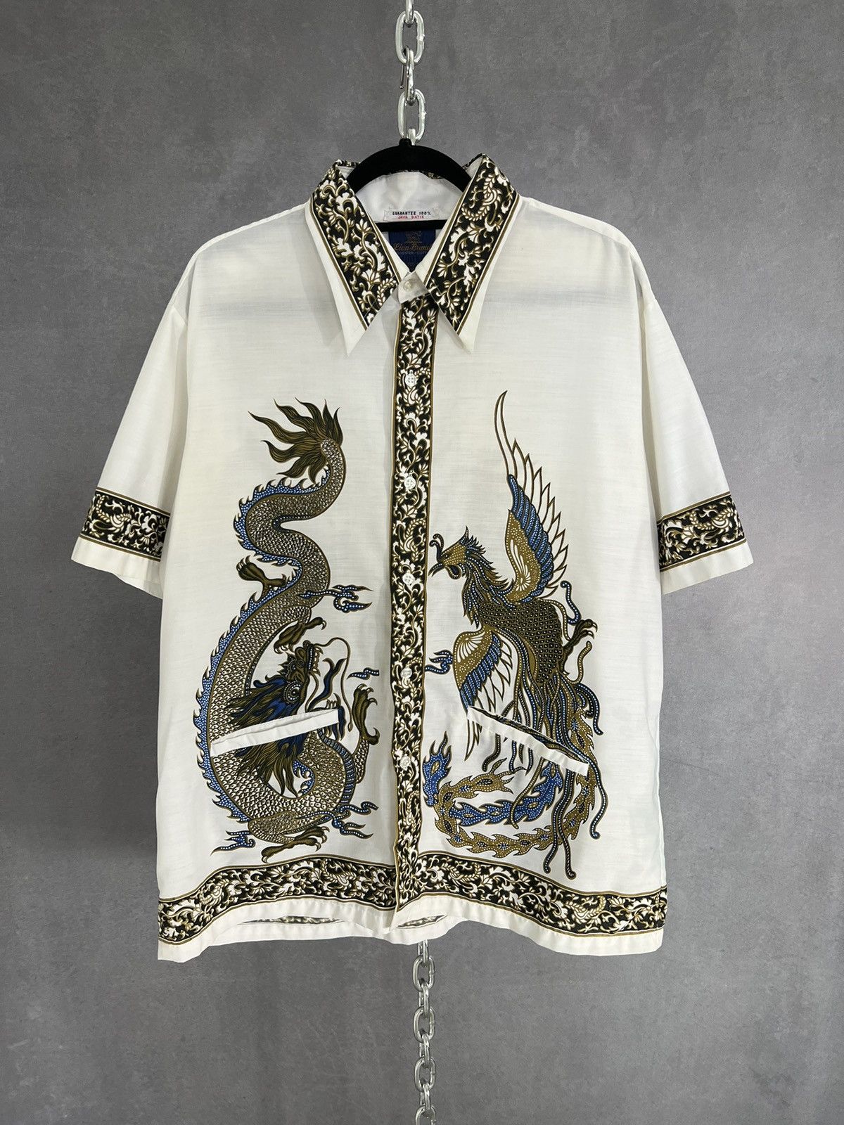 Vintage Vintage 50s 60s Java Batik Twin Dragon Batik Hawaiian | Grailed