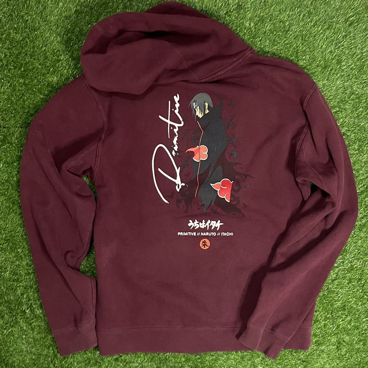 Primitive Primitive Skateboarding x Naruto Itachi Sharingan Hoodie ...