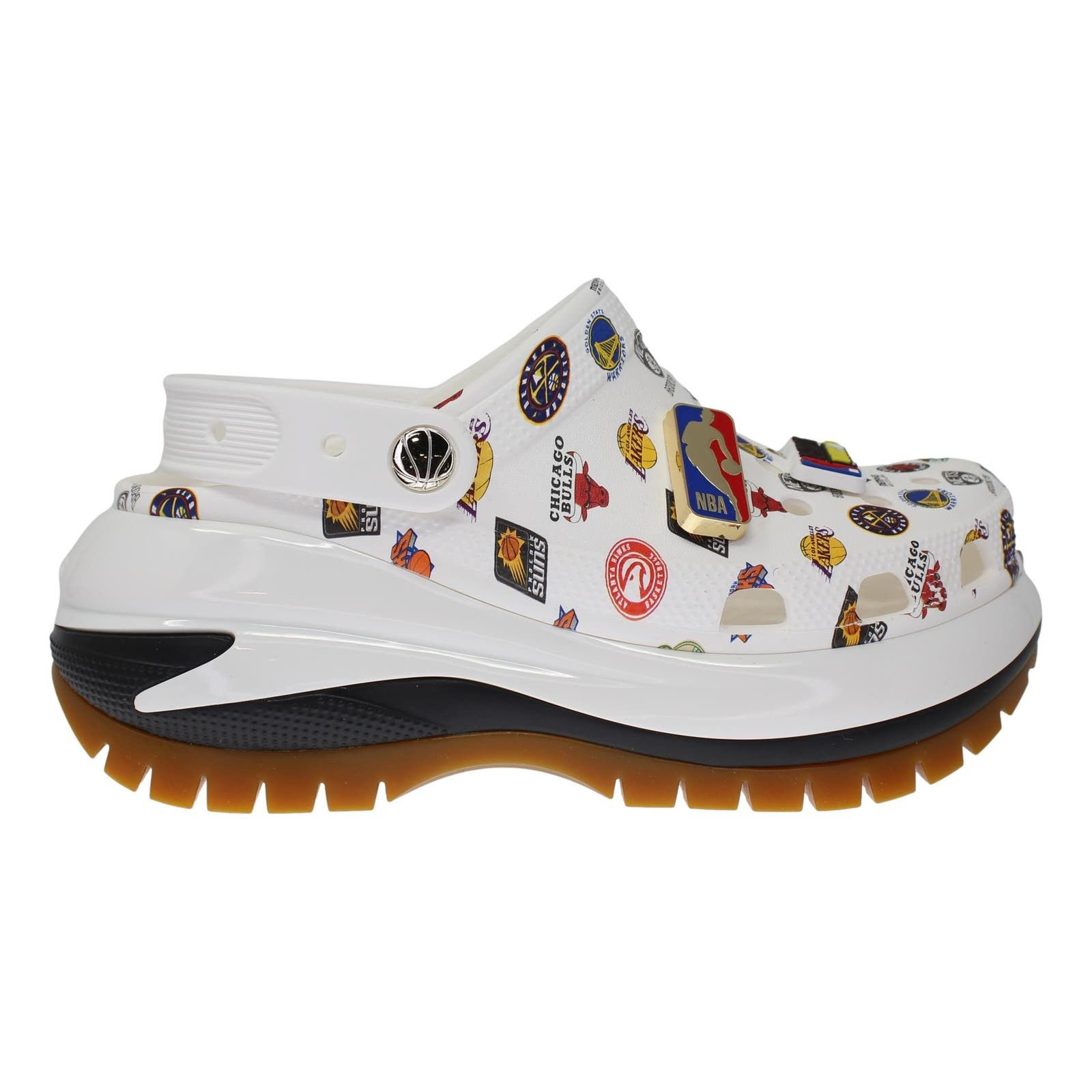 Crocs NBA All-Star Mega White/NBA Logos 208469-90H | Grailed