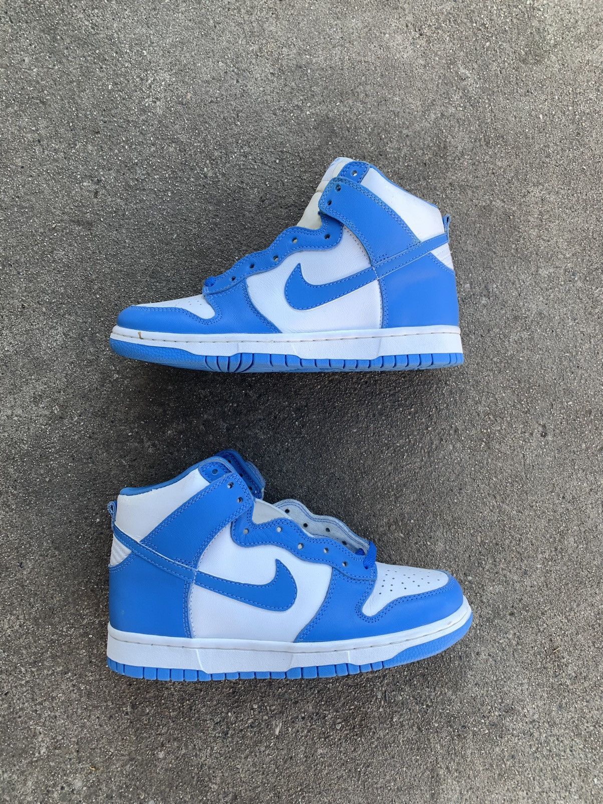 Nike Vintage 90s Nike Dunk High LE UNC | Grailed