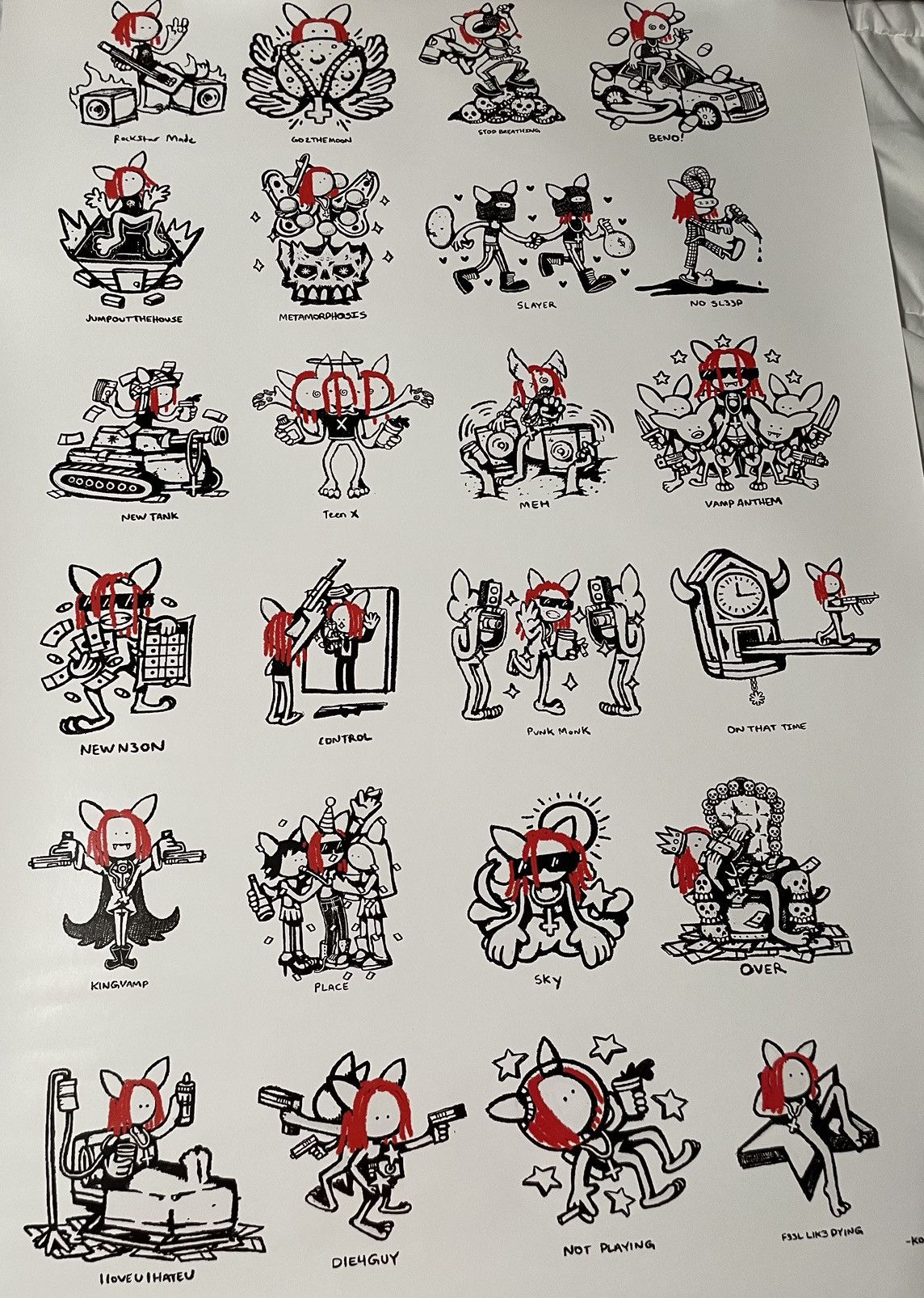 Kodone Kodone X Carti WLR Poster | Grailed