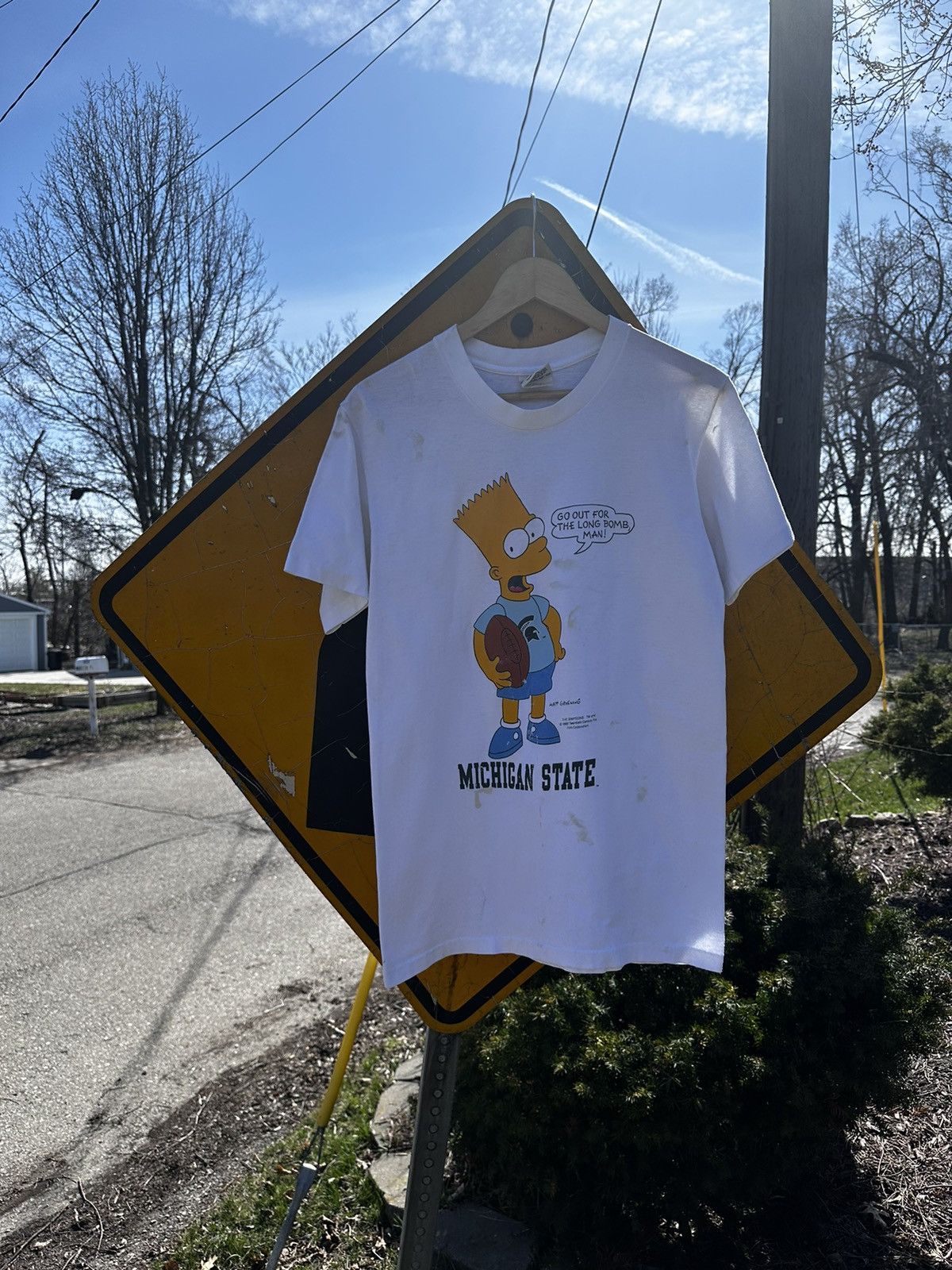Streetwear × The Simpsons × Vintage Very Rare Vintage 1990 Michigan ...