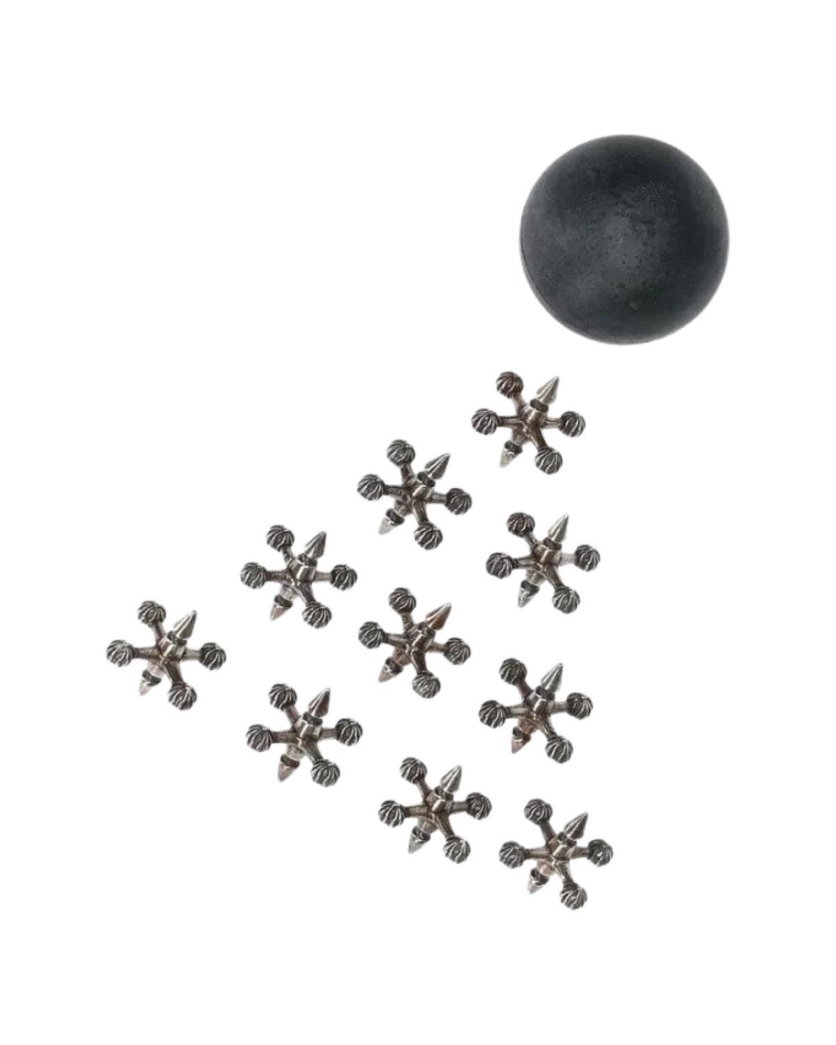 Chrome Hearts 10 Sterling Silver Jacks & Ball Set | Grailed