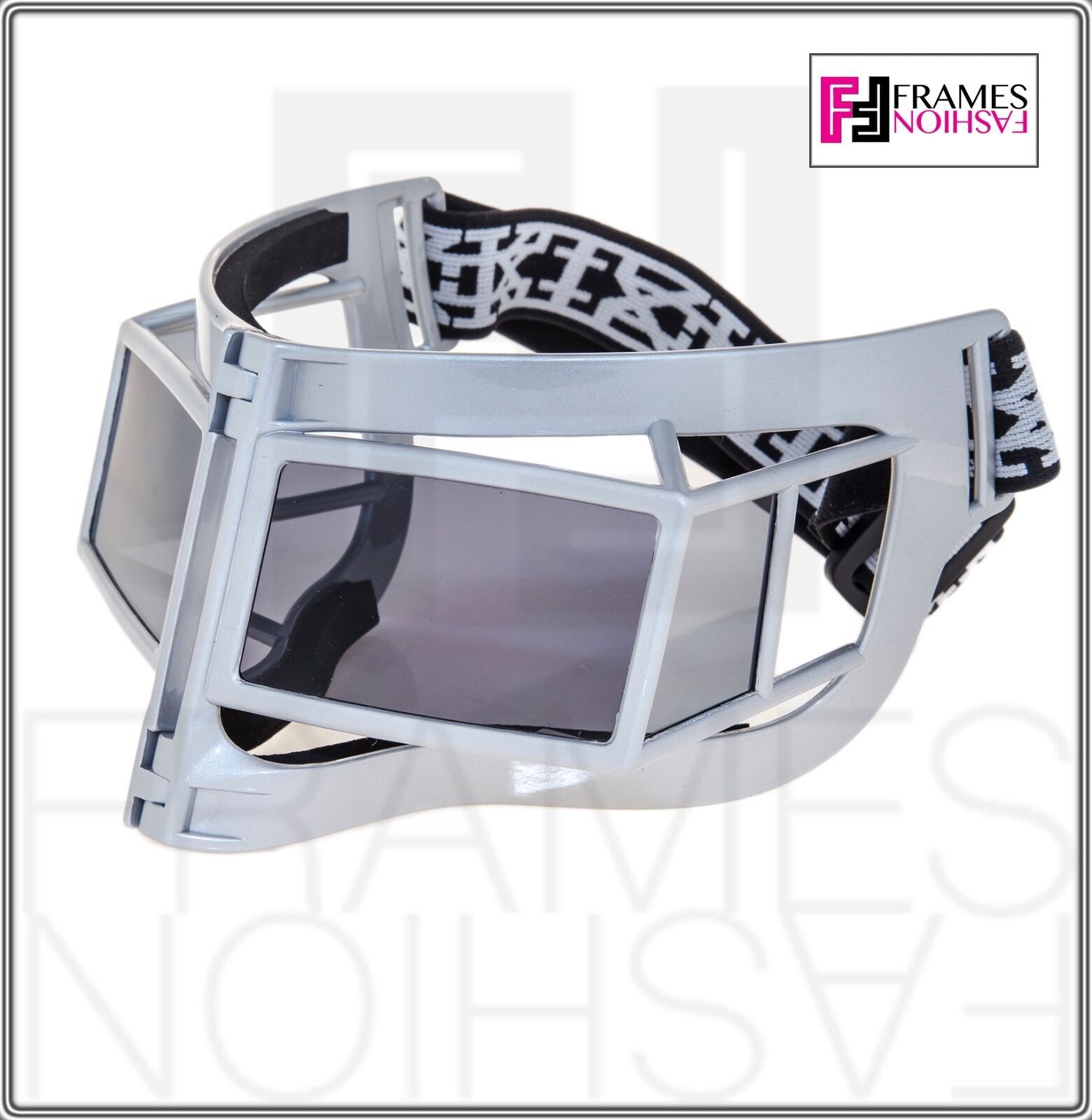 Linda Farrow LINDA FARROW KTZ Fashion Geometric Mask Silver Ski KTZ9 ...
