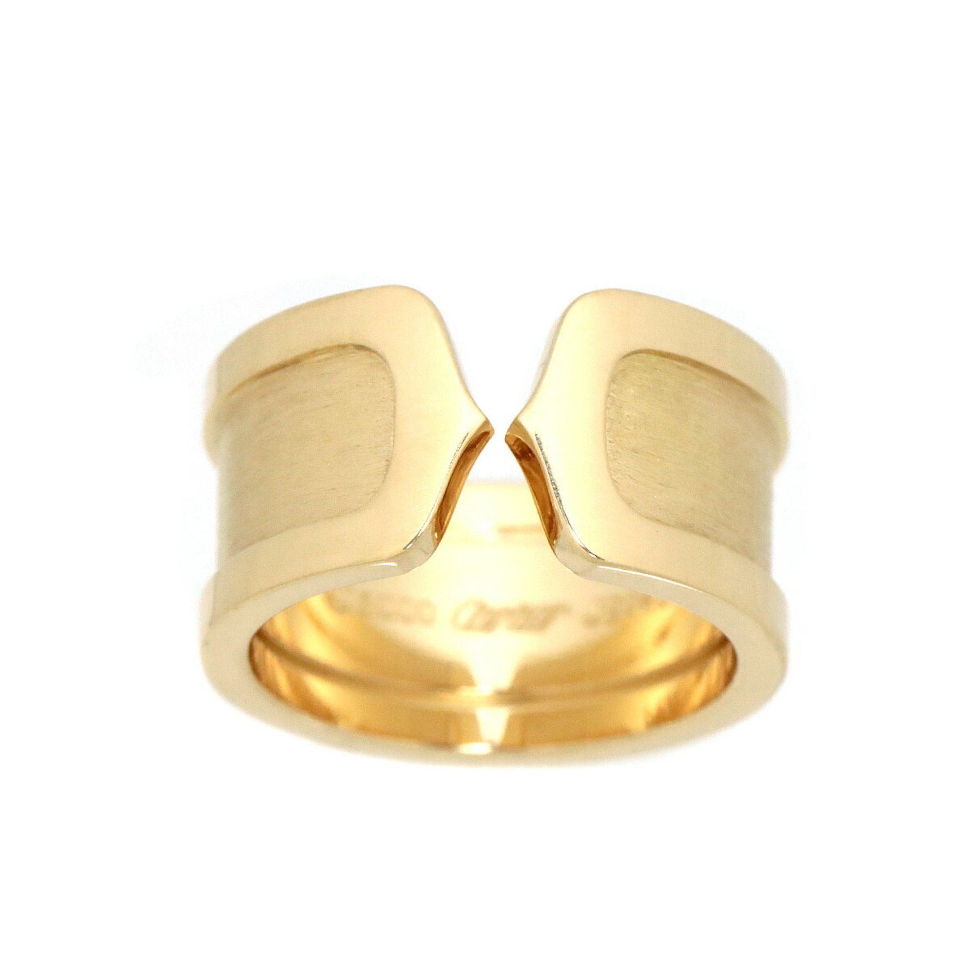 Cartier Cartier C2 #49 ring K18 YG yellow gold 750 2C Logo Ring | Grailed