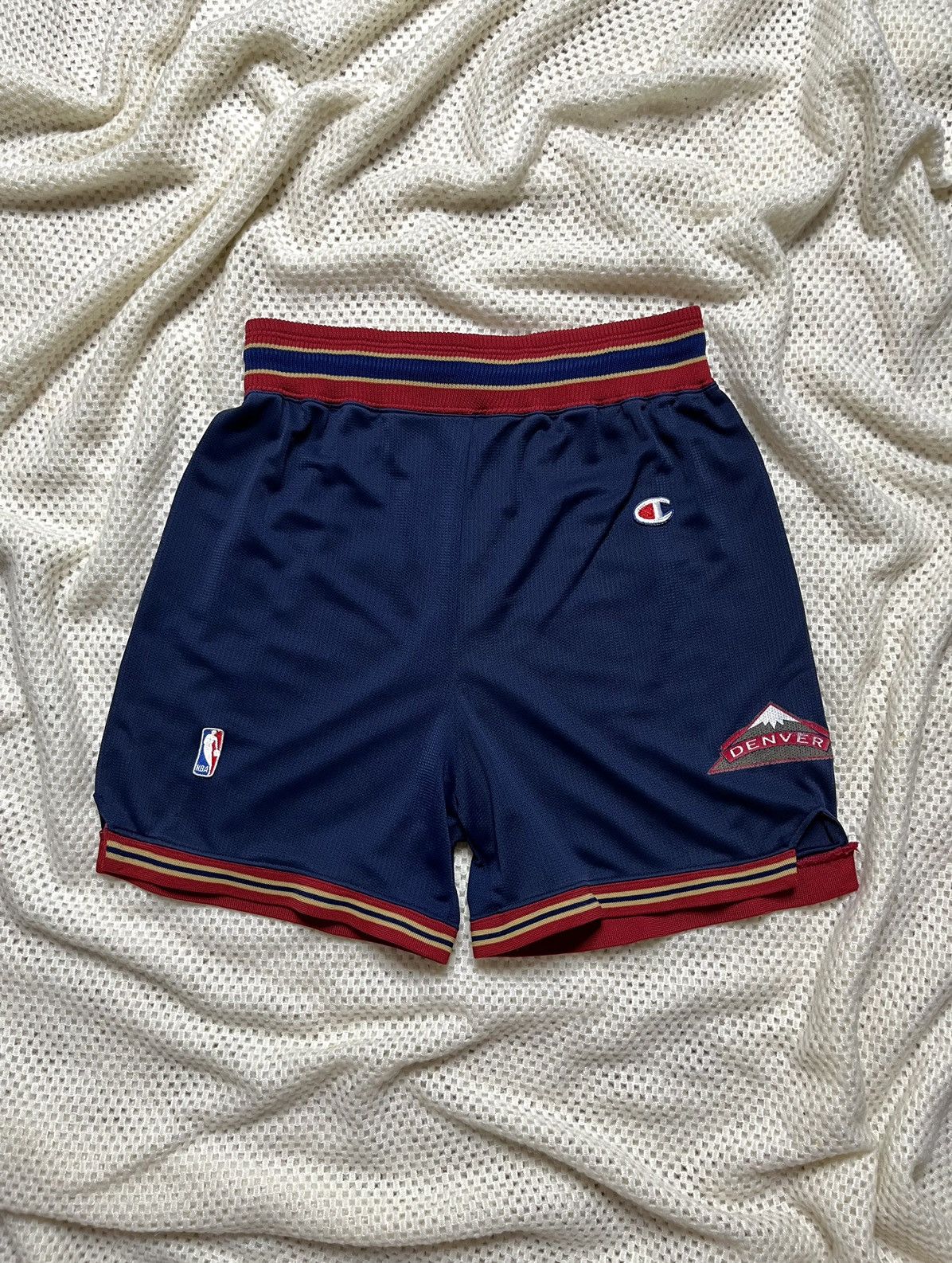 Champion VINTAGE 90’S CHAMPION X NBA DENVER BASKETBALL SHORTS | Grailed