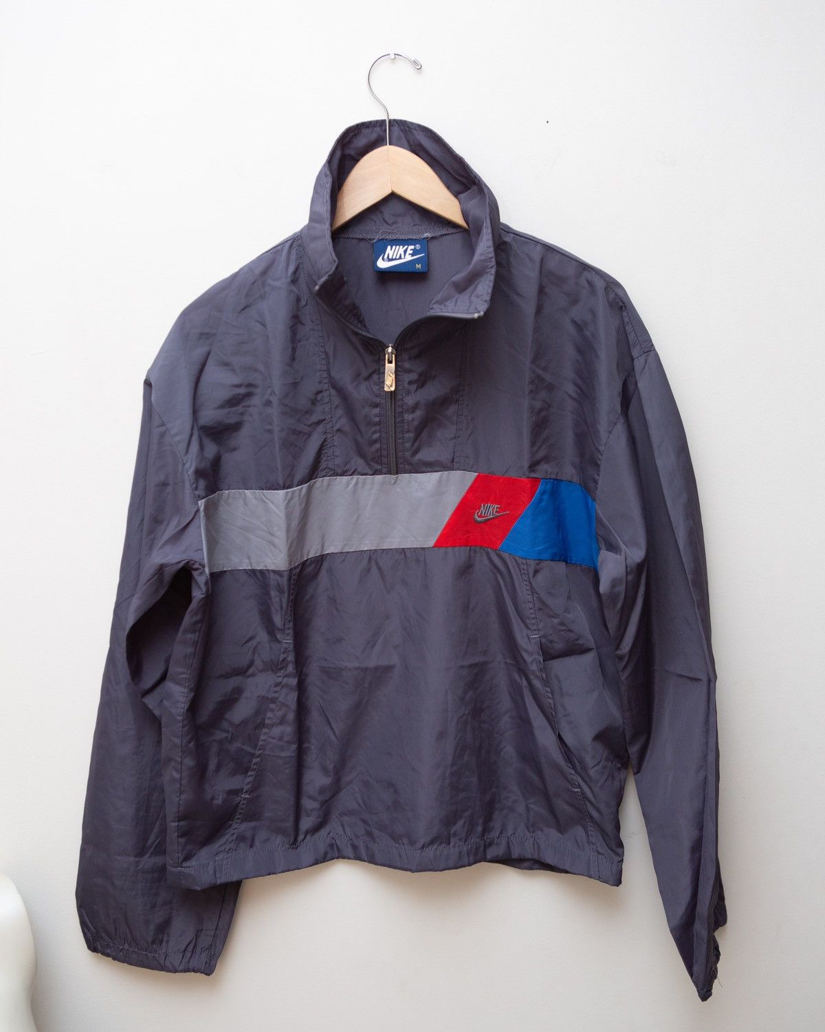 Nike 1980s Vintage Nike Blue tag BMW colors Anorak Track Jacket | Grailed
