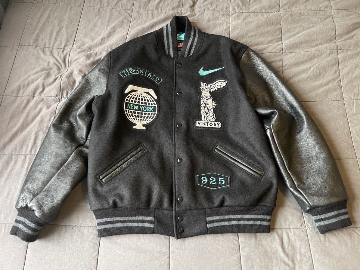 Nike × Tiffany & Co. Tiffany and Co. X Nike Varsity Jacket | Grailed