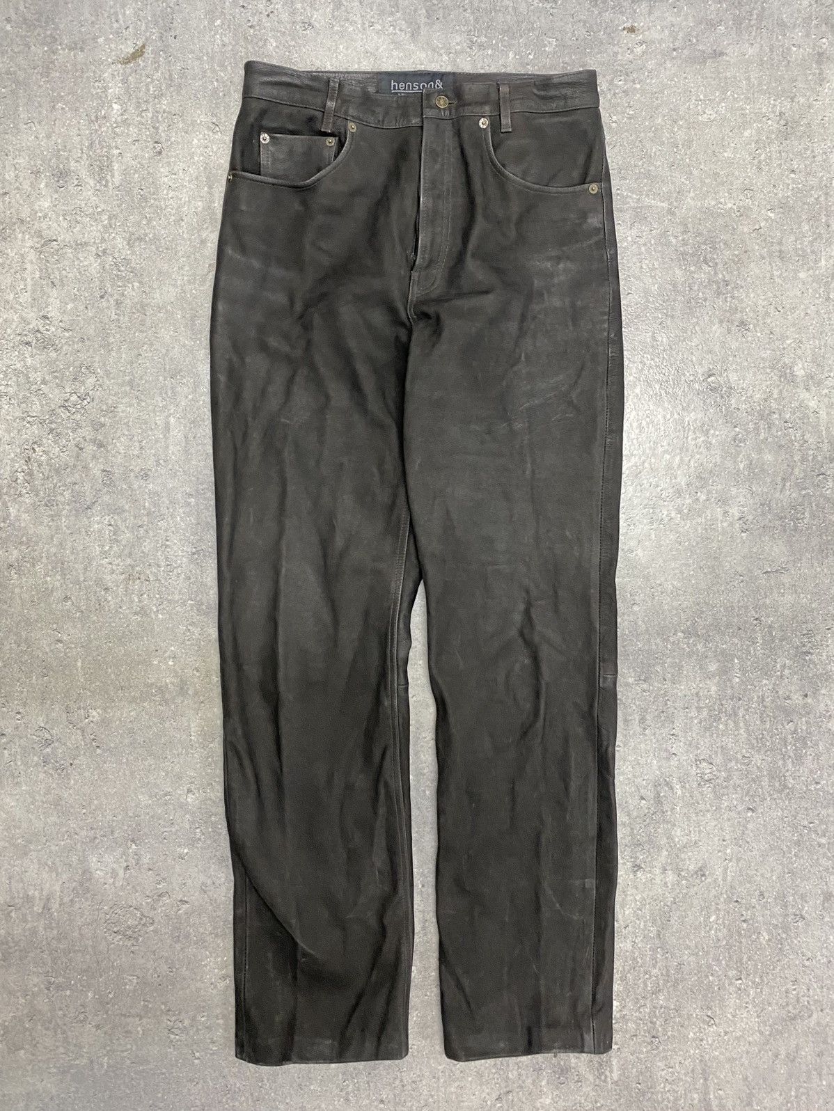 Avant Garde × Leather × Vintage ᶠᵃⁿᶜʸᵍᵘʸ 90s Leather Pants Vintage ...