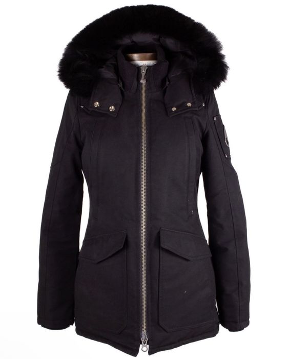 Moose Knuckles MOOSE KNUCKLES BLACK HOODED PUFFER COAT | Grailed