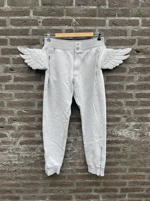 Adidas Grey Angel Wings Sweatpants | Grailed