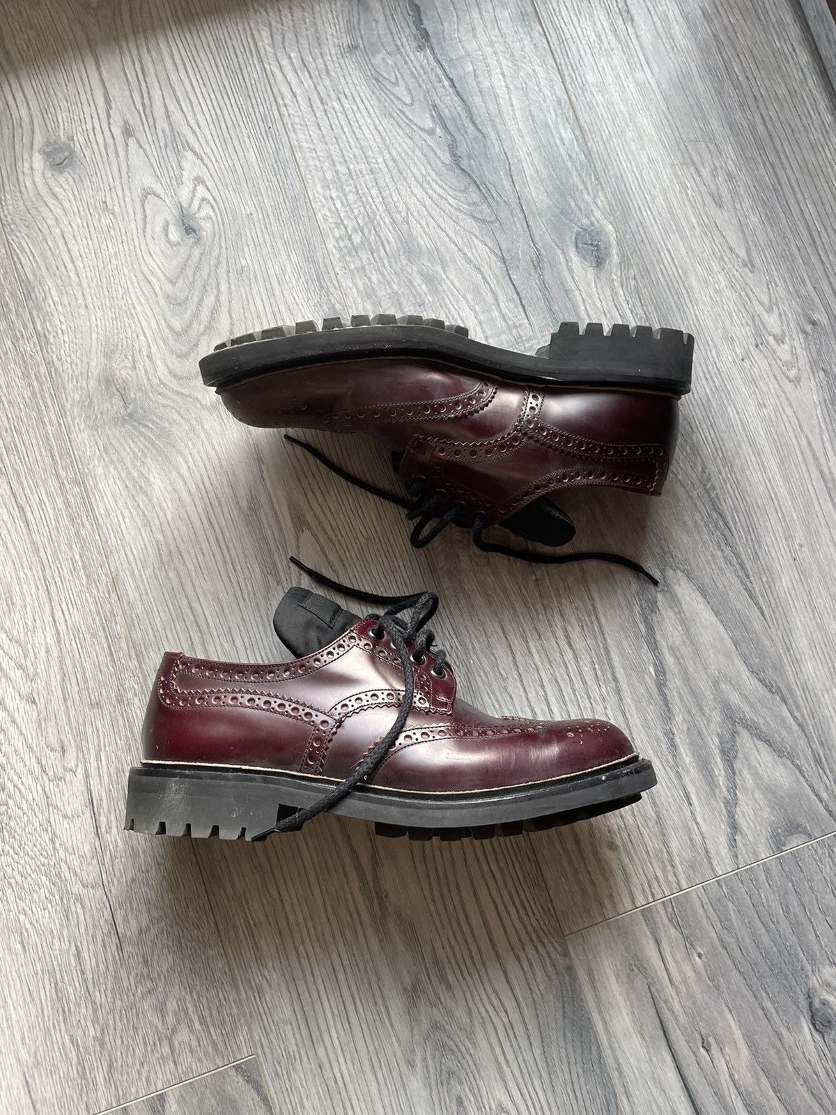 Prada Prototype Platform Brogue Creeper Shoes | Grailed