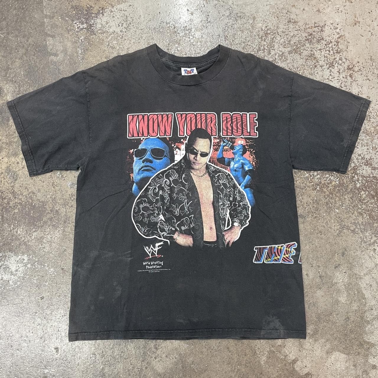 Vintage vintage 1990s WWF Dwayne The Rock Johnson wrestling T-shirt ...