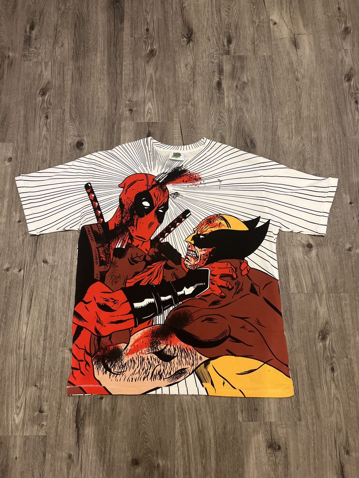 Marvel Comics × Streetwear × Vintage Deadpool VS Wolverine AOP | Grailed