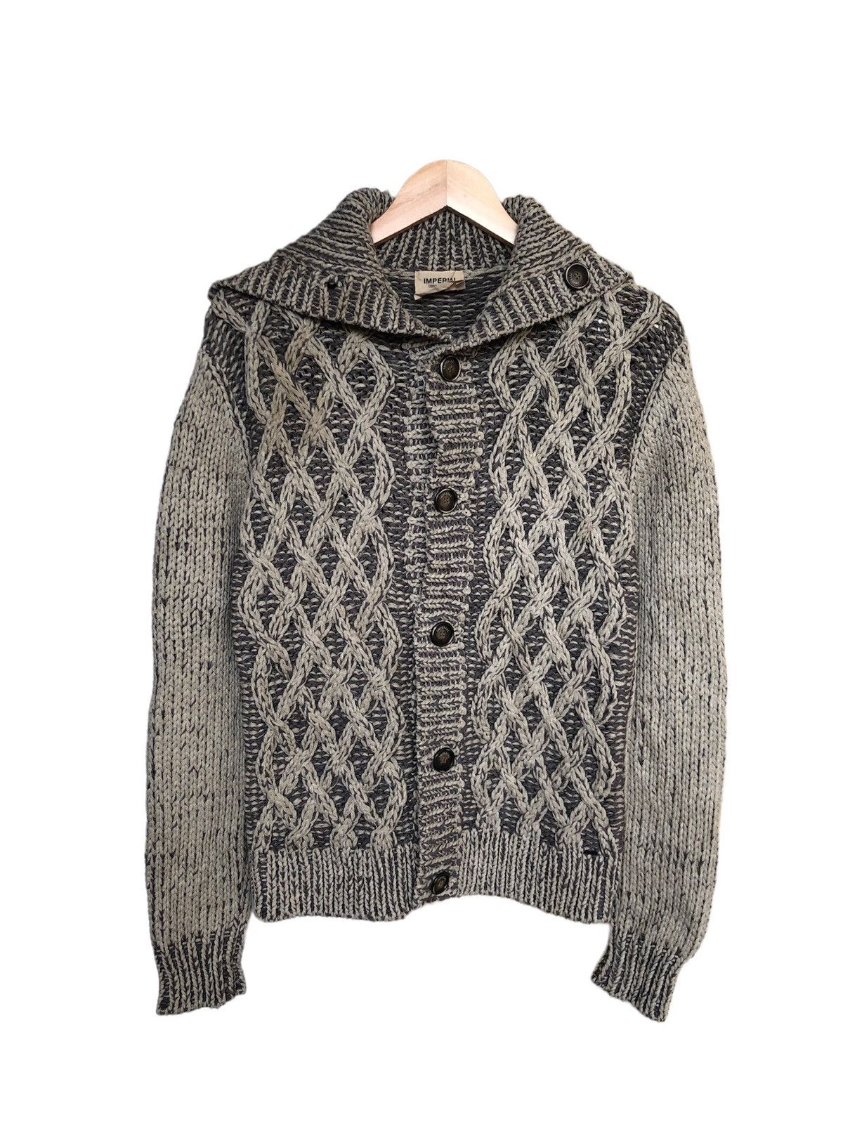 Coloured Cable Knit Sweater × Imperial × Vintage Italian Designers ...