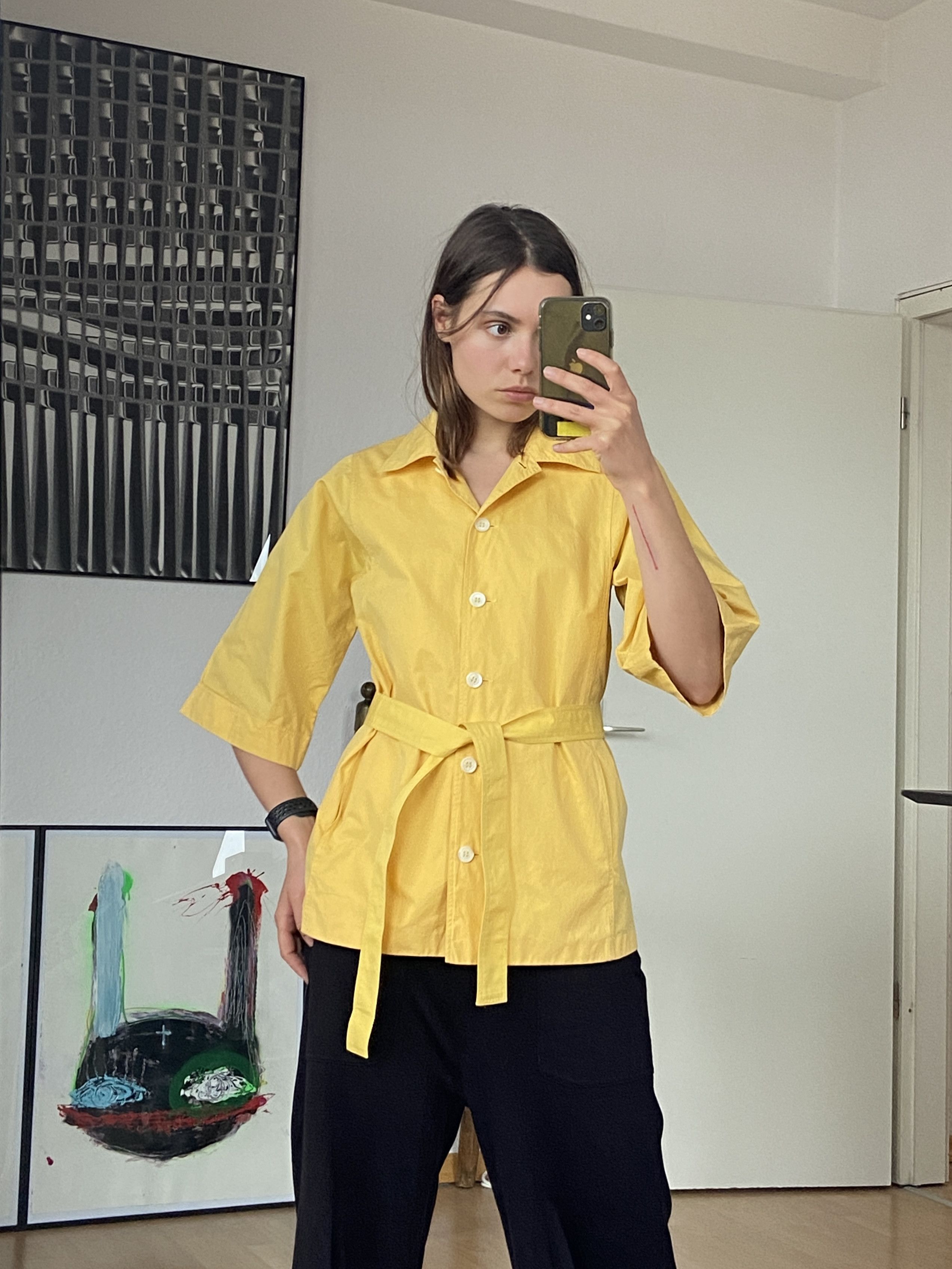 Celine Celine Vintage Yellow shirt | Grailed