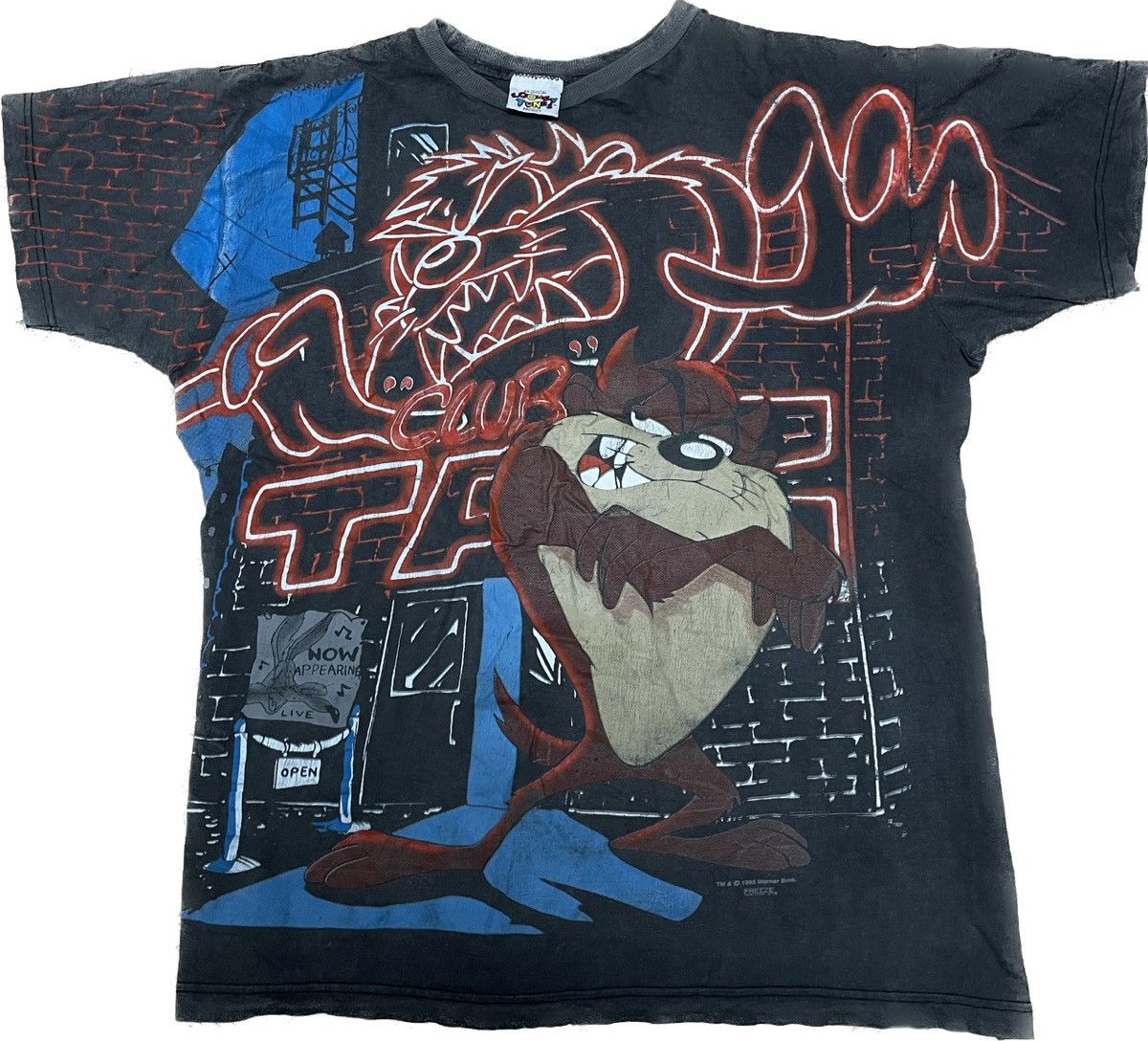 Vintage Warner Bros taz tunes 1996 freeze Bugs Bunny all print rare ...