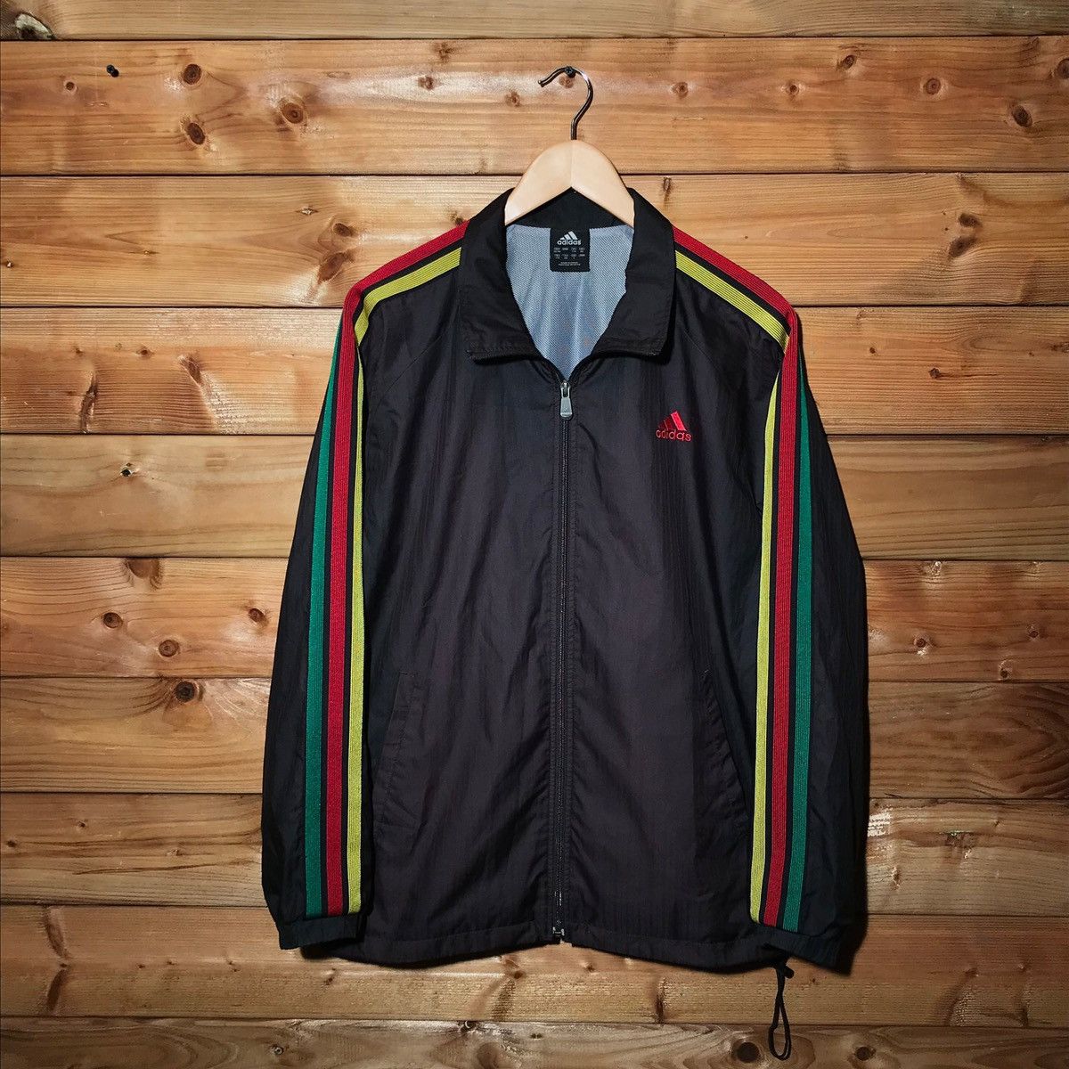 Adidas Adidas Rasta striped track jacket | Grailed