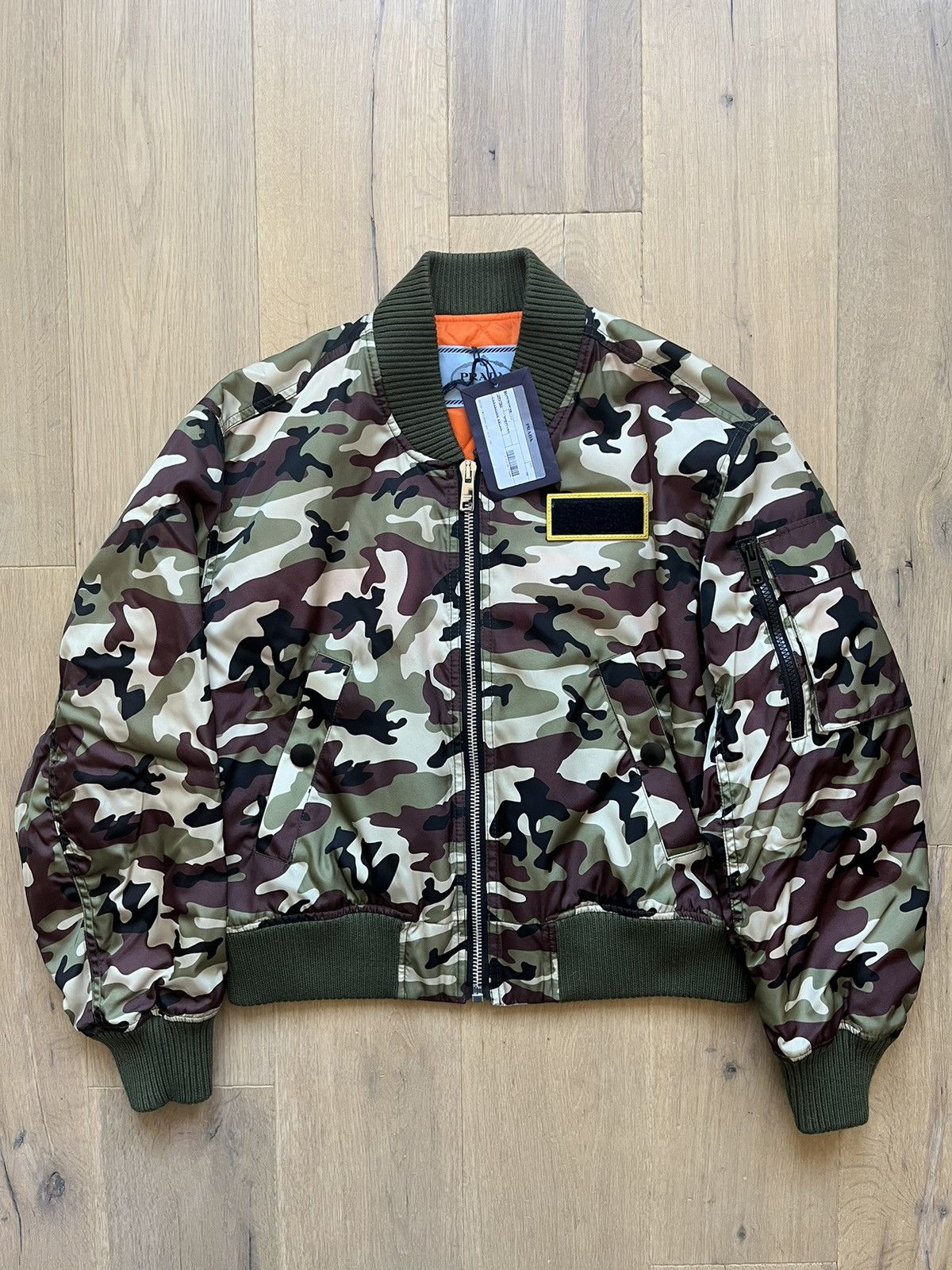 Prada Prada NWT SS19 1/18 Selfridges Camouflage Bomber Jacket | Grailed
