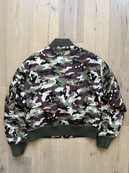 Prada Prada NWT SS19 1/18 Selfridges Camouflage Bomber Jacket | Grailed