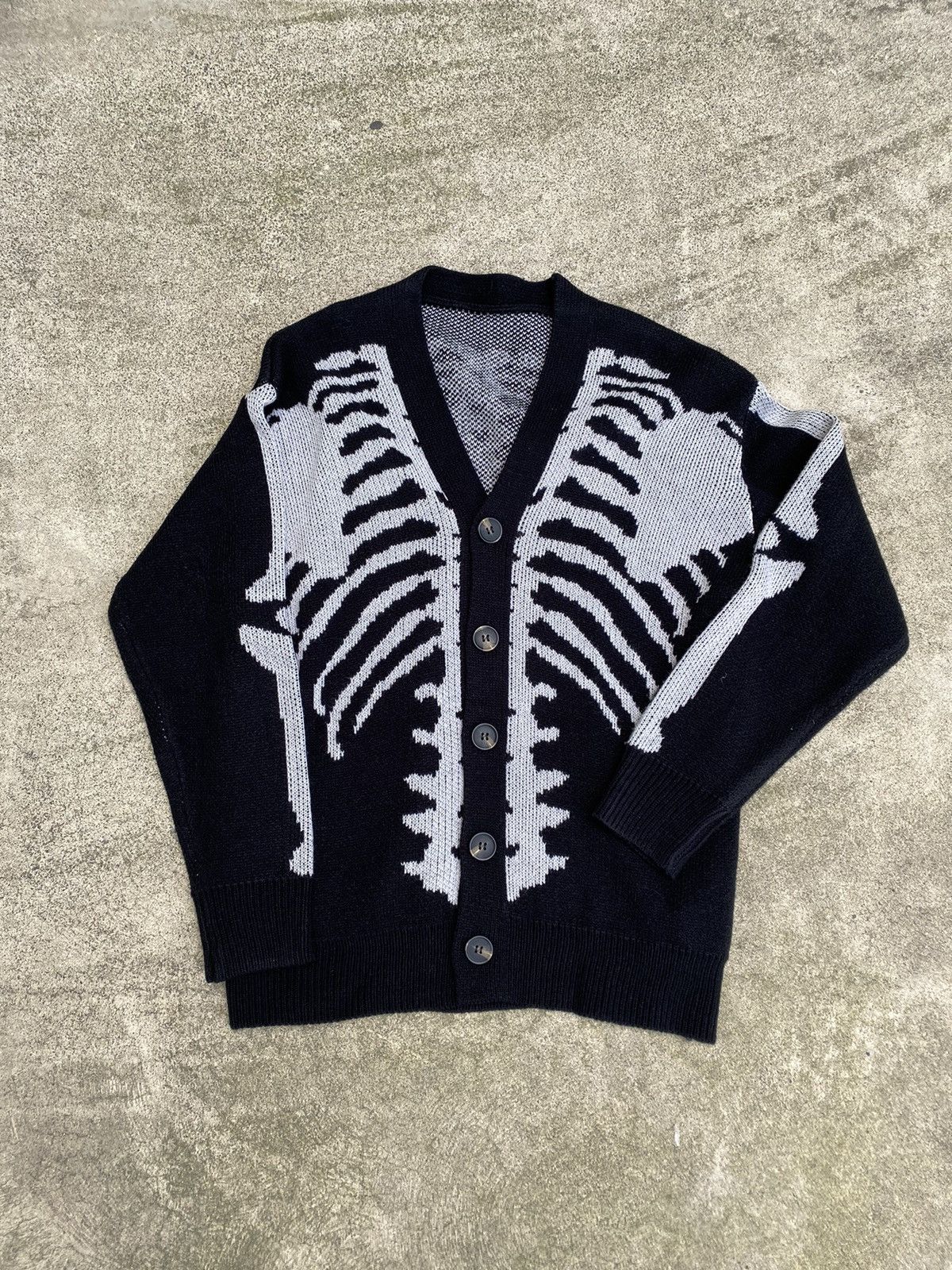 Vintage Skeleton Cardigan | Grailed