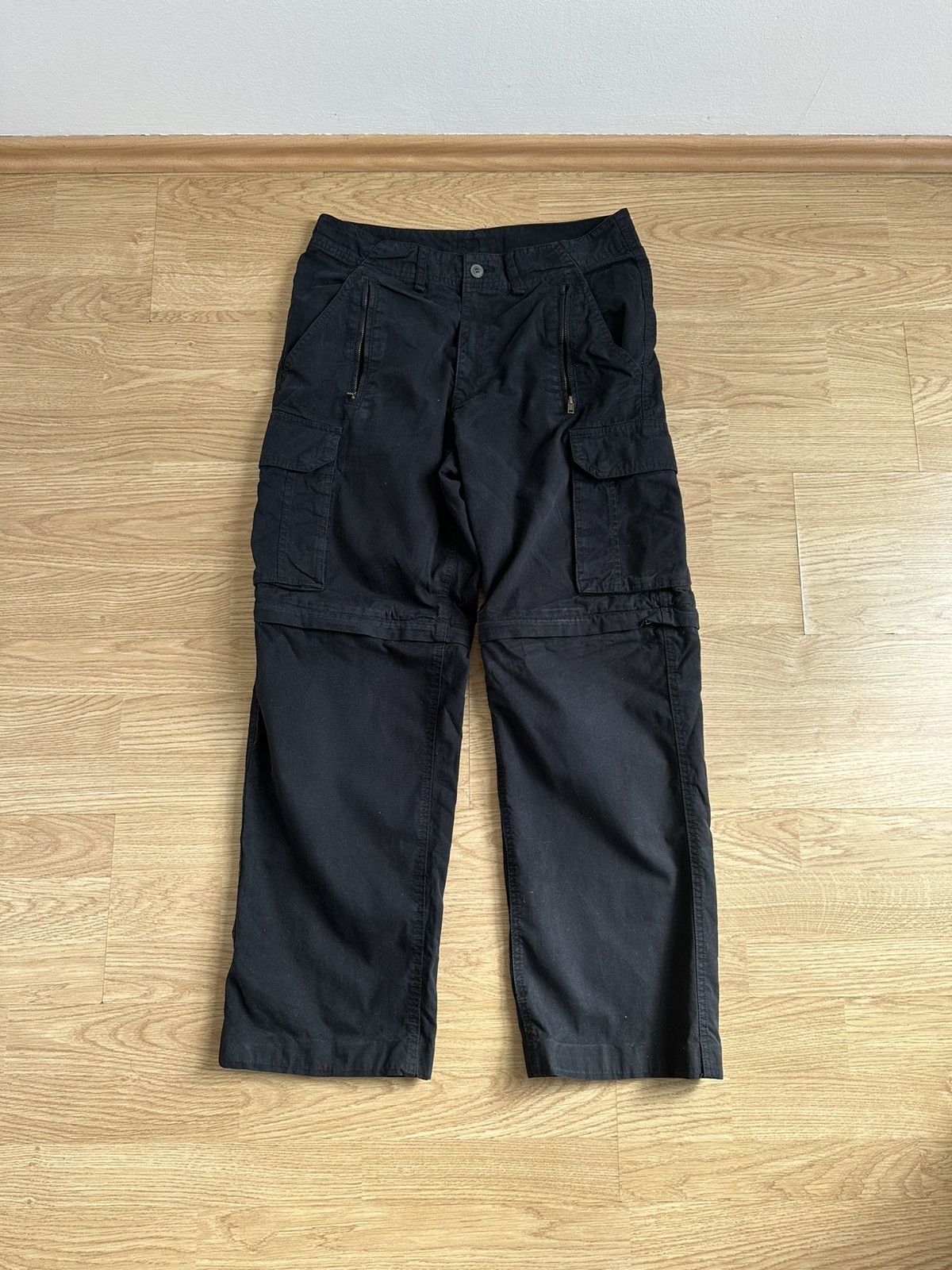 Streetwear × Vintage Vintage Black Cargo Multipocket Pants Transformers ...