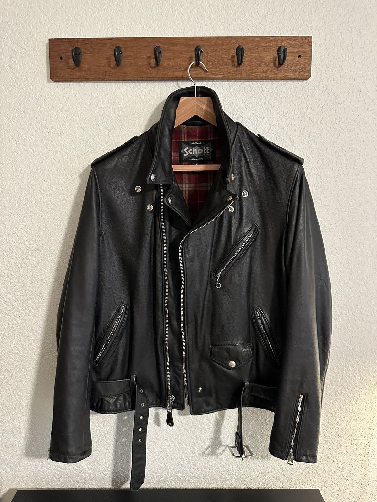 Schott Schott 626VN Vintaged Leather Motorcycle Jacket XL | Grailed