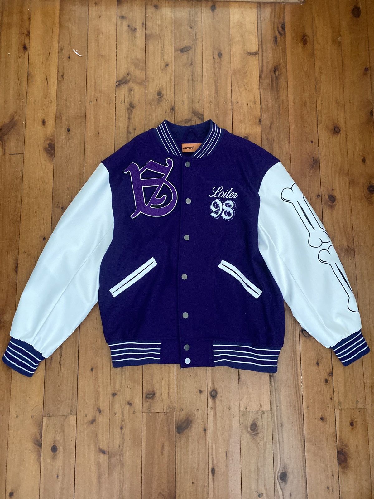 Varsity Jacket Loiter Varsity Jacket - purple | Grailed