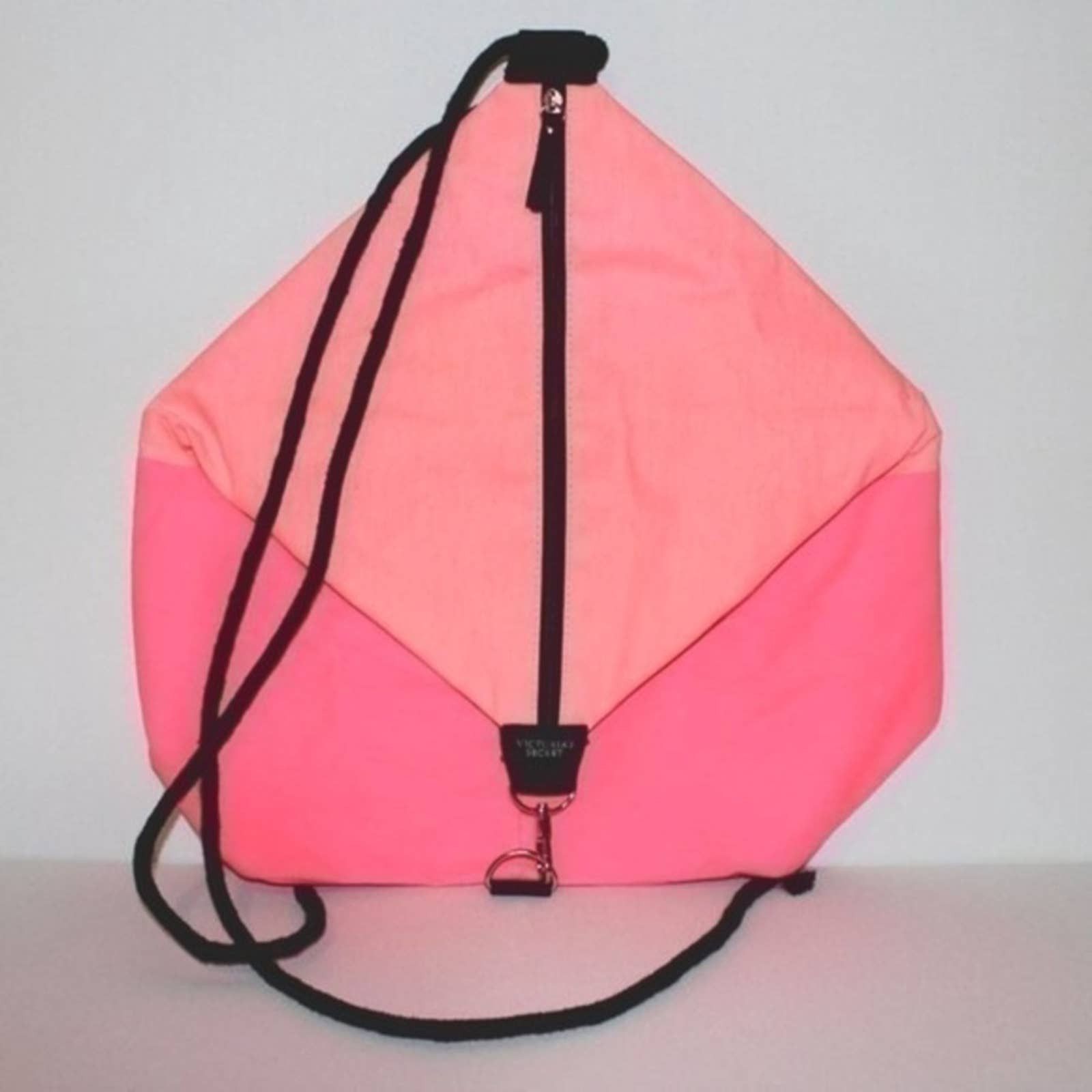 Victoria's Secret Victorias Secret Two Tone Neon Pink Backpack NWOT ...