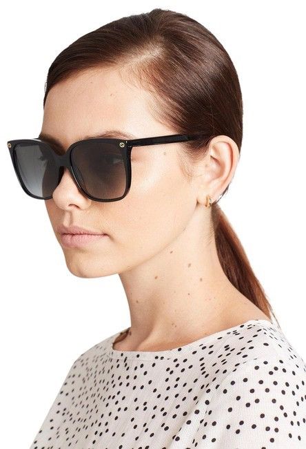 New GUCCI GG0022S 001 with GG interlocking metal logos Sunglasses