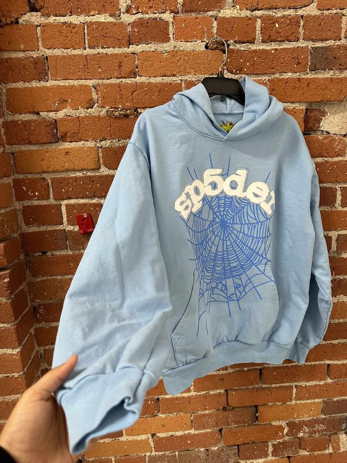 Spider SP5DER SKY BLUE HOODIE | Grailed Spider SP5DER SKY BLUE HOODIE | Grailed
