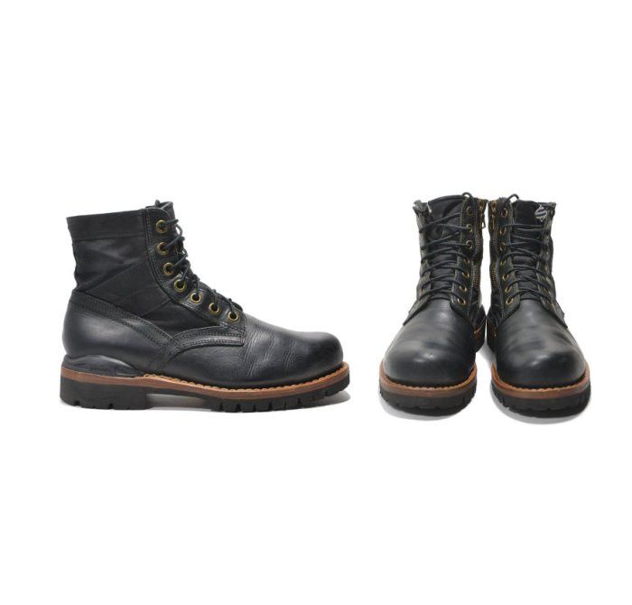 Visvim Visvim Black 15FW 7 Hole Folk Boots | Grailed