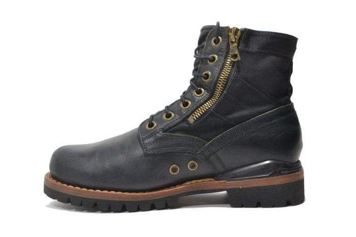 Visvim Visvim Black 15FW 7 Hole Folk Boots | Grailed