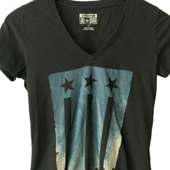 Converse Converse T Shirt Flag All Star Graphic Tee V Neck S | Grailed