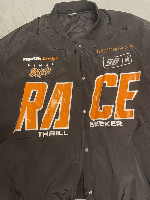 Divided H&M Thrill Seeker Racing Bomber Jacket | Grailed