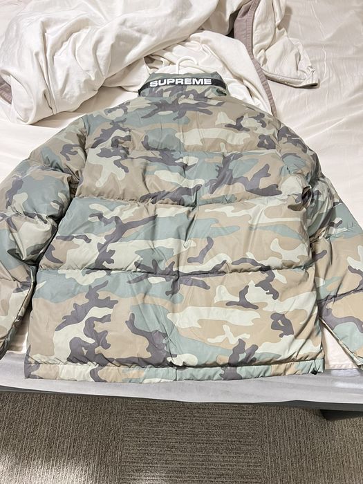 Supreme supreme reflective camo down jacket | Grailed