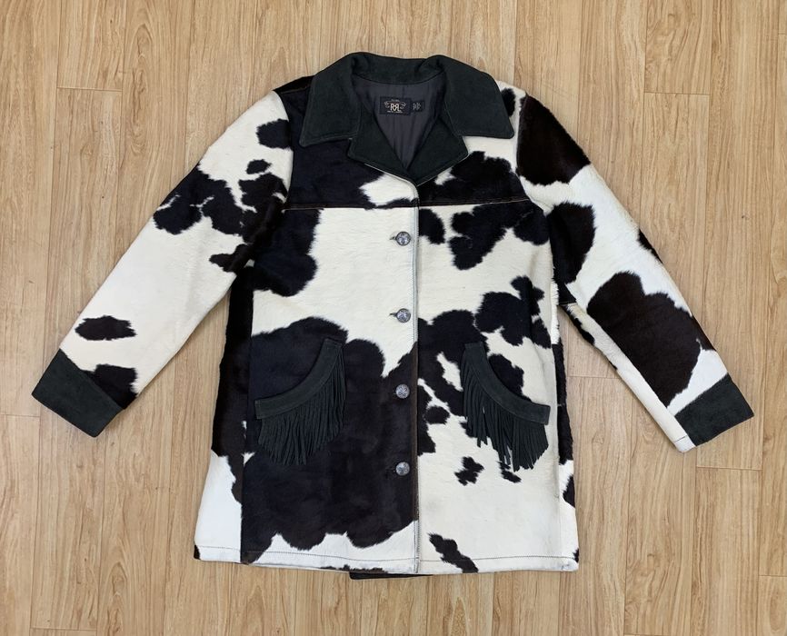 Ralph Lauren Double RL Hair On Hide Leather Jacket Cowhide Coat | Grailed Ralph Lauren Double RL Hair On Hide Leather Jacket Cowhide Coat | Grailed