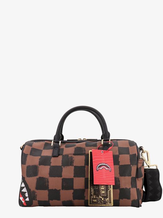 Sprayground MAN Coated canvas duffle bag with check motif | Grailed