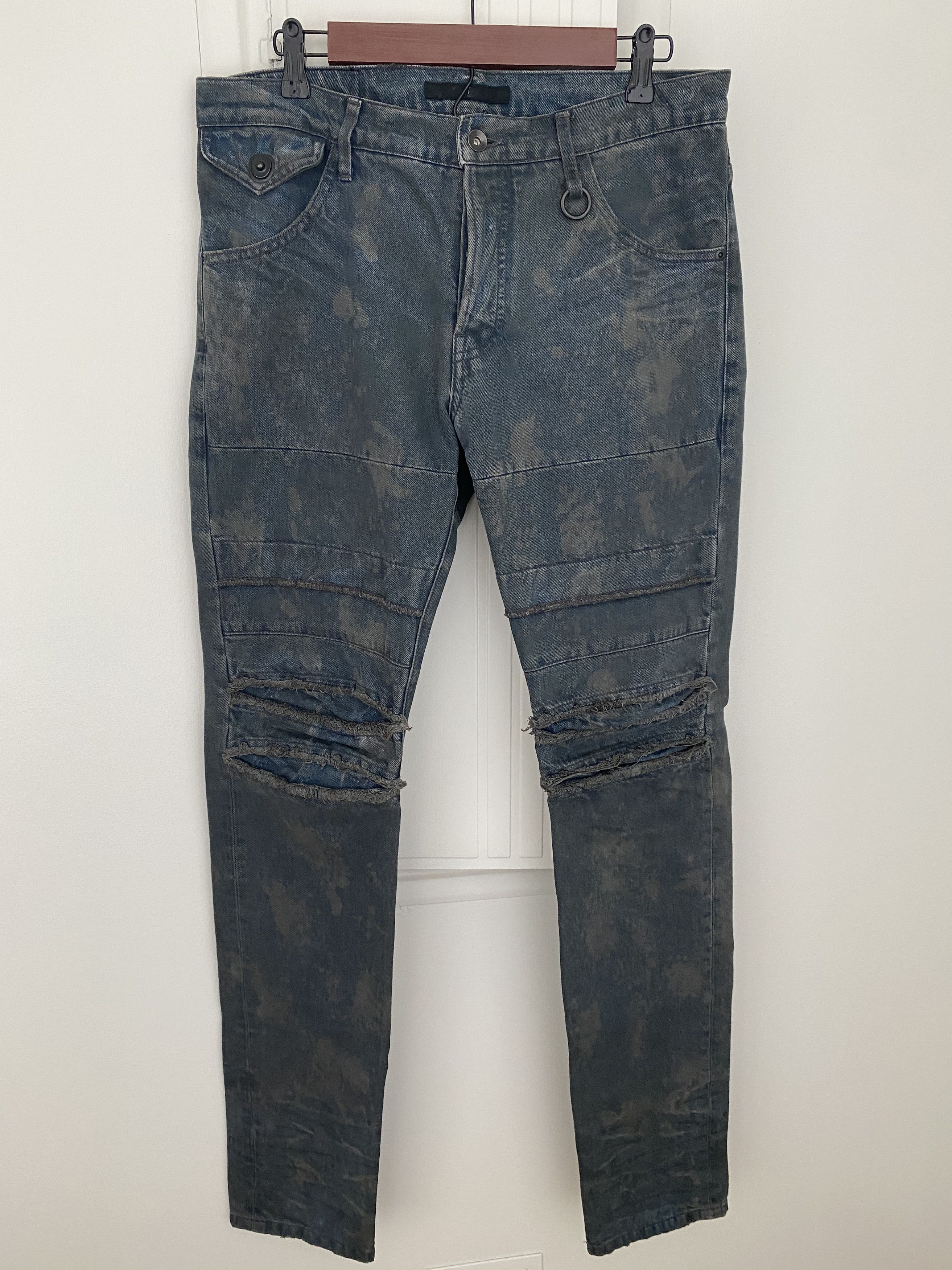 Julius SS11 'chaos' Shredded Knee Biker Denim | Grailed