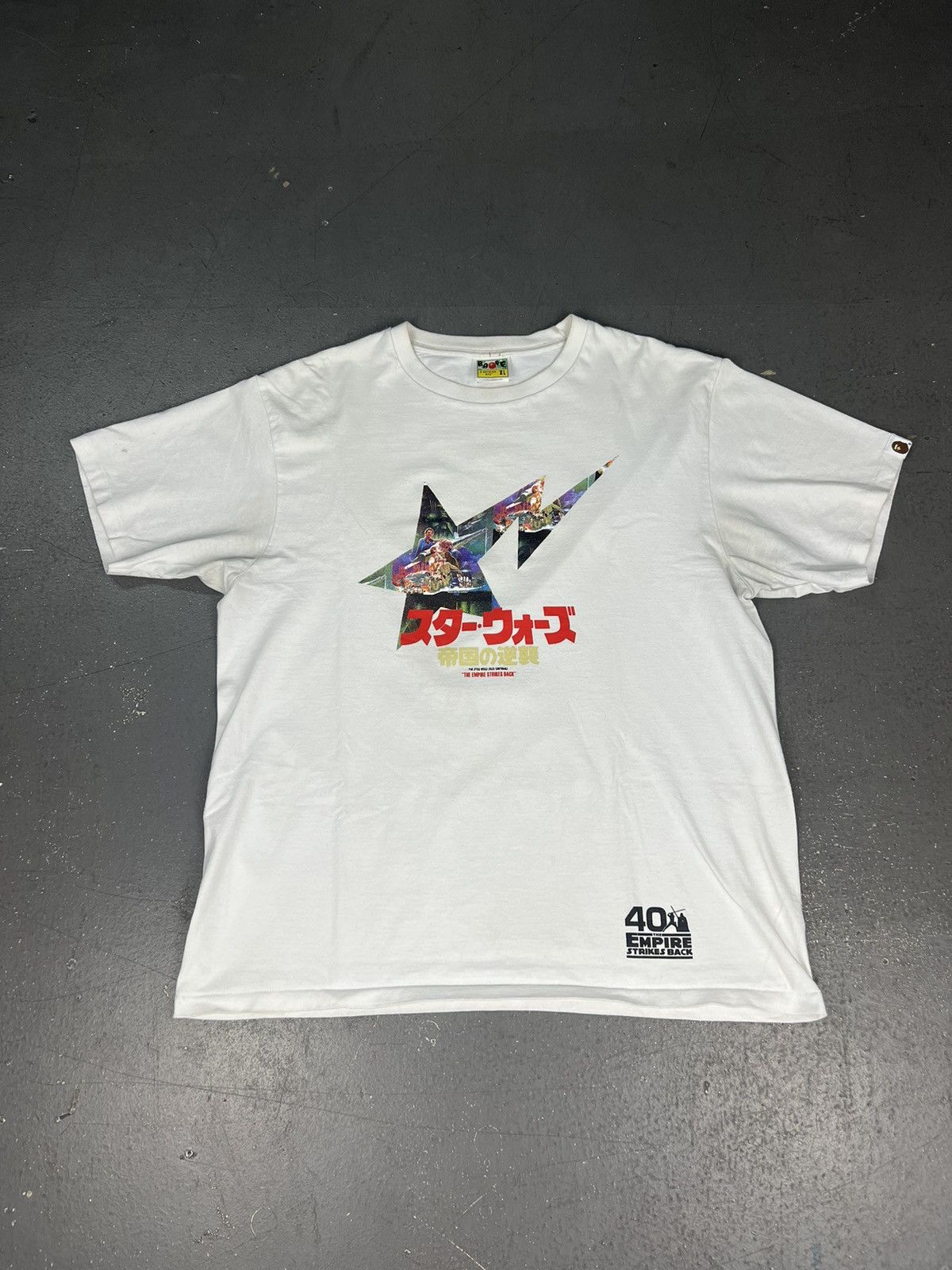 Bape Bape Star Wars 40 The empire strikes back t-shirt | Grailed