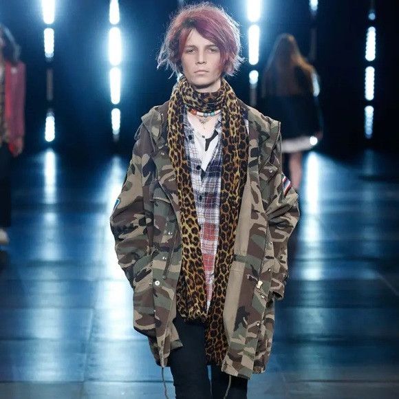 Saint Laurent Paris Saint Laurent Paris SS16 Surf Sound Rocket Parka ...