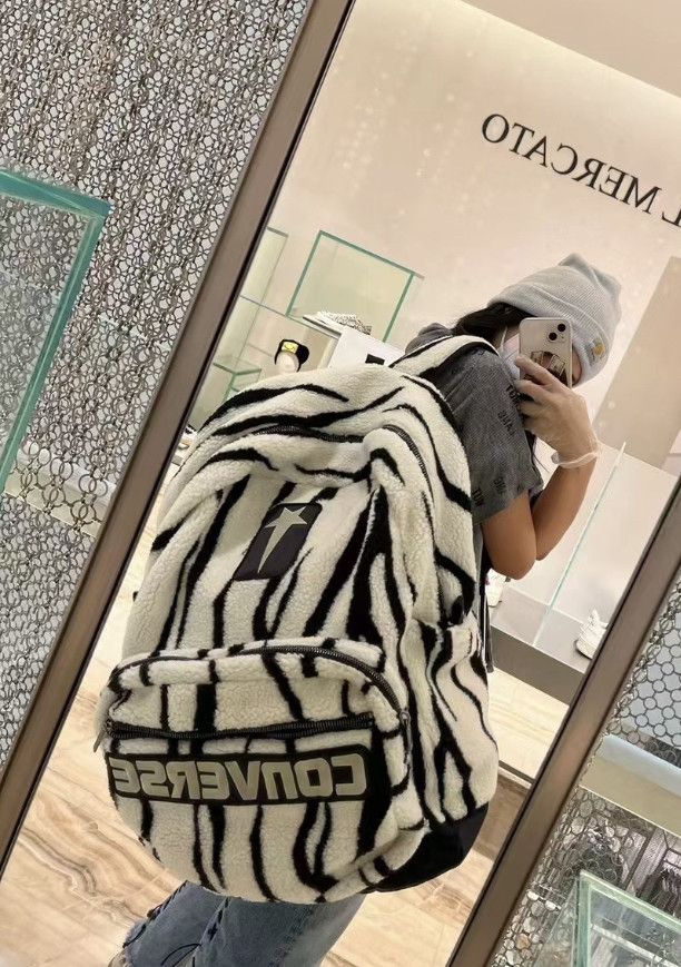 Converse × Rick Owens × Rick Owens Drkshdw Oversized Zebra Backpack ...