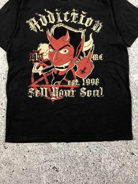 Addict Addiction tee black XL big logo | Grailed