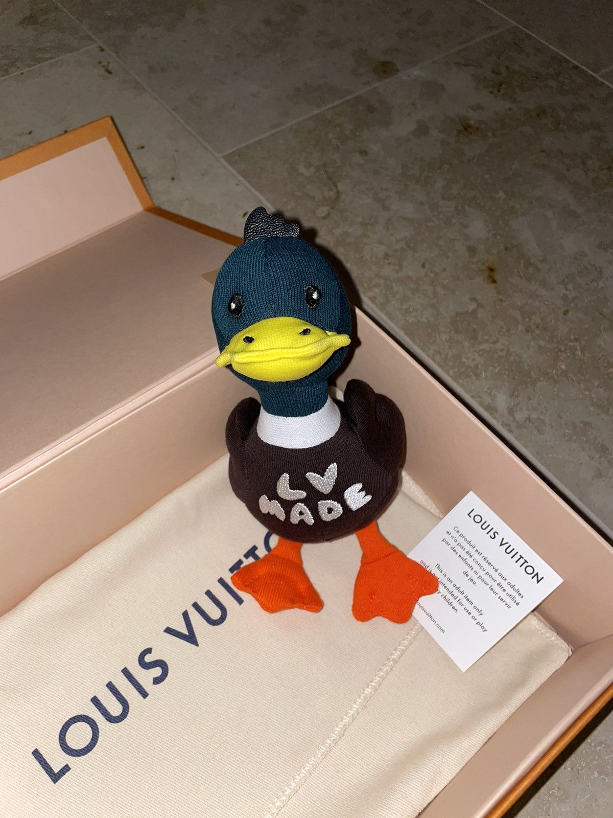 Louis Vuitton × Nigo LV MADE Limited Edition Duck Plush Keyring ...