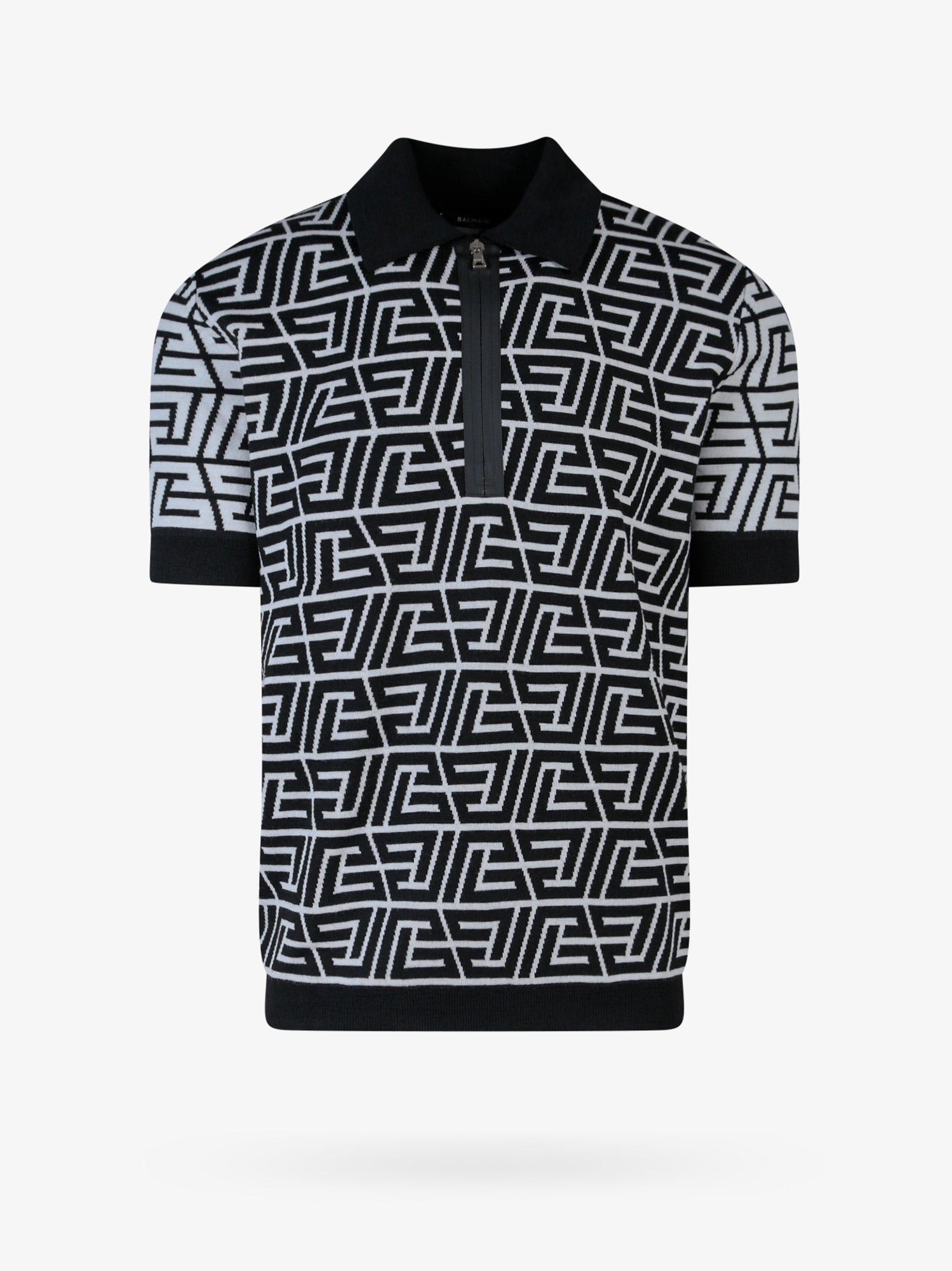 Balmain MAN Cotton polo shirt with pyramid monogram | Grailed
