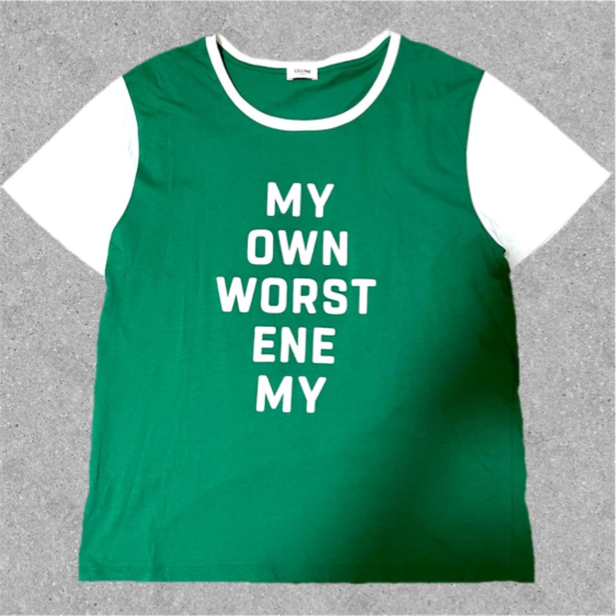 Celine × Hedi Slimane CELINE BY HEDI SLIMANE “SS20 “ MY OWN WORST ENEMY” T-SHIRT” | Grailed