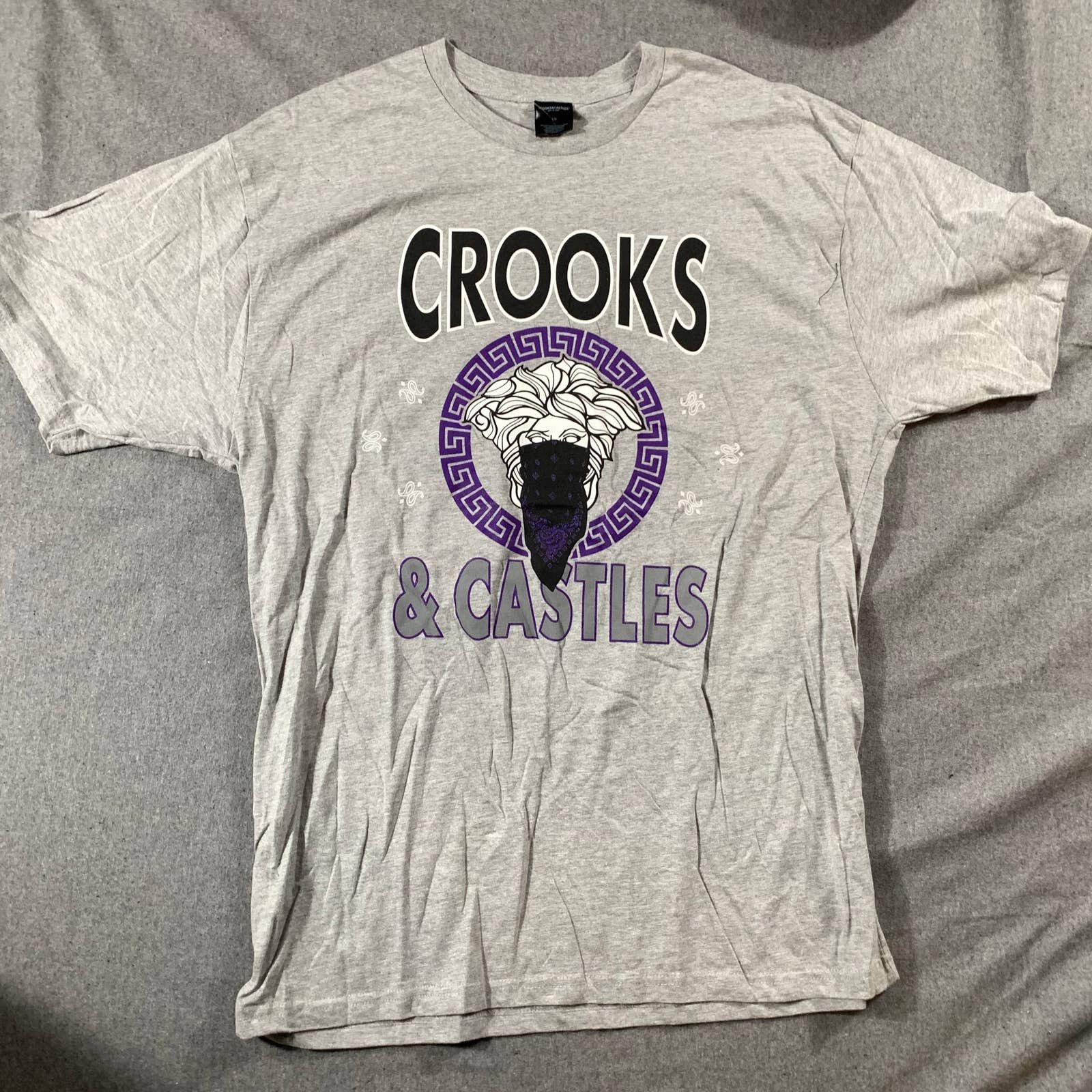Crooks & Castles Crooks & Castles Shirt Adult Large Gray Color | Grailed