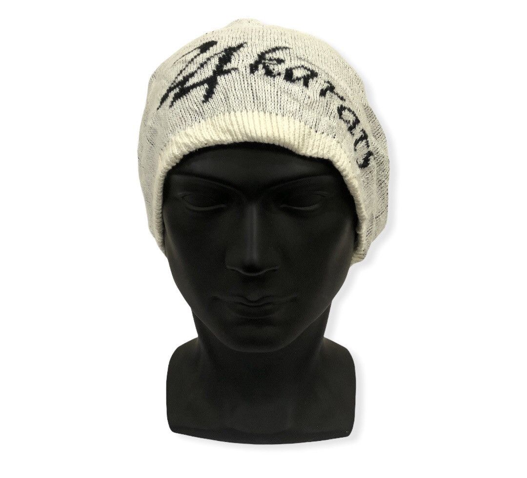 Designer Japanese Brand 24 Karatz Spell Out Reversible Beanie Hat | Grailed