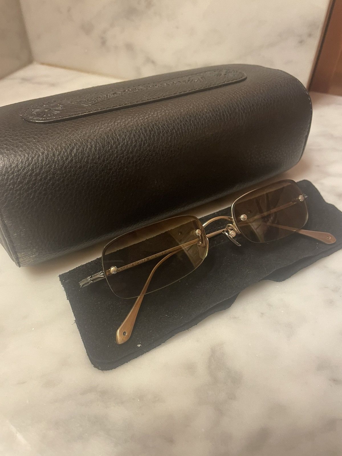 Chrome Hearts Chrome Hearts Titanium Glasses | Grailed