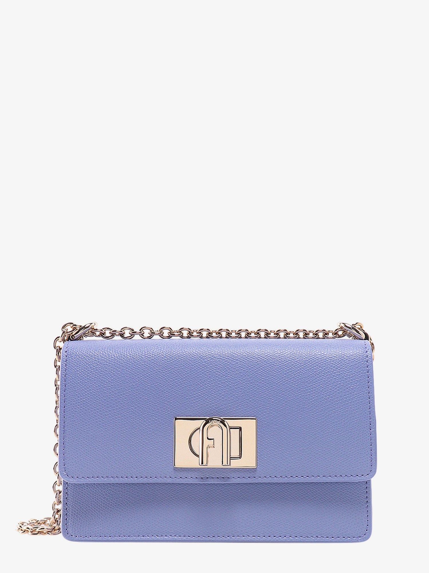 Furla WOMAN Leather shoulder bag with frontal logo | Grailed